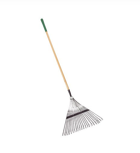 Green Thumb Lawn & Leaf Rake Steel Tines Wood Handle - Austin, TX ...